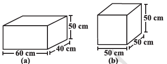 There are two cuboidal boxes as shown in the adjoining figure. Which ...