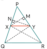 If a line is drawn parallel to one side of a triangle to intersect the other two sides in ...