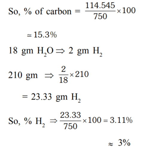 Complete combustion of 750 g of an organic compound provides 420 g of ...