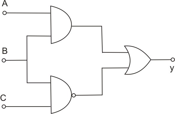 For the given circuit the input digital signals are applied at the terminals A,B and C ,What ...