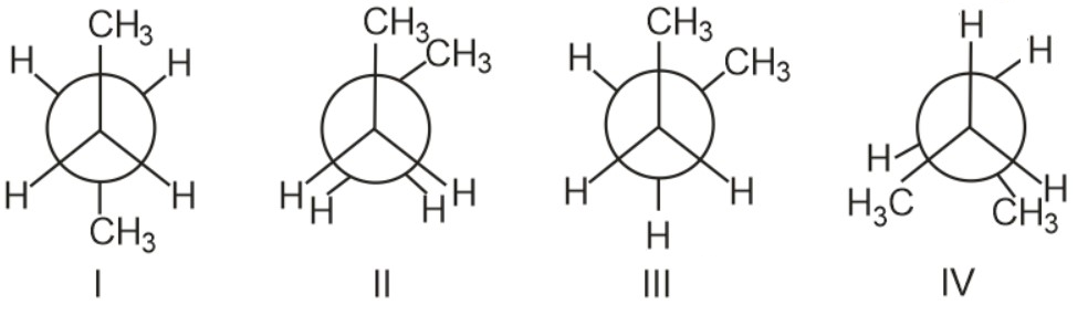 Arrange the following conformational isomers of n-butane in order of ...