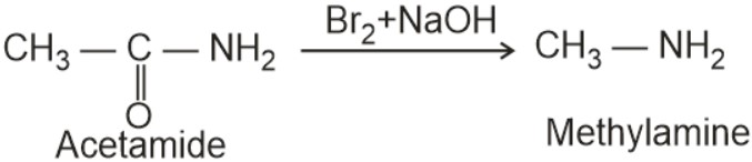 Acetamide is treated with the following reagents separately. Which one ...